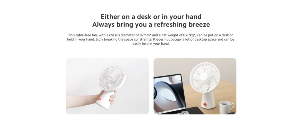 Xiaomi Rechargeable Mini Fan - Switch Concept